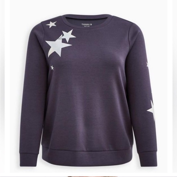 torrid | Tops | Torrid Purple Star Crewneck | Poshmark